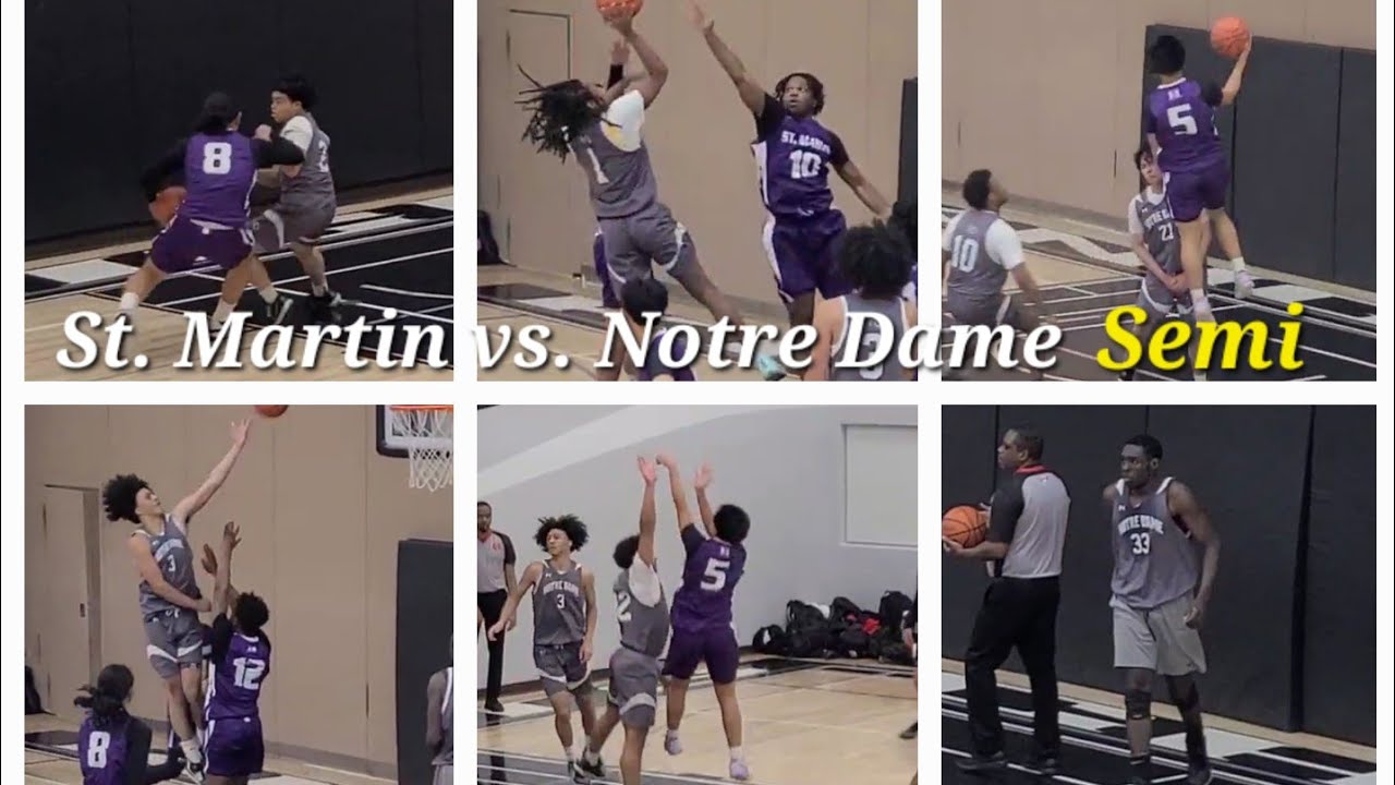 St. Martin vs. Notre Dame (Semi-Final) | ROPSSAA Senior Boys Basketball ...