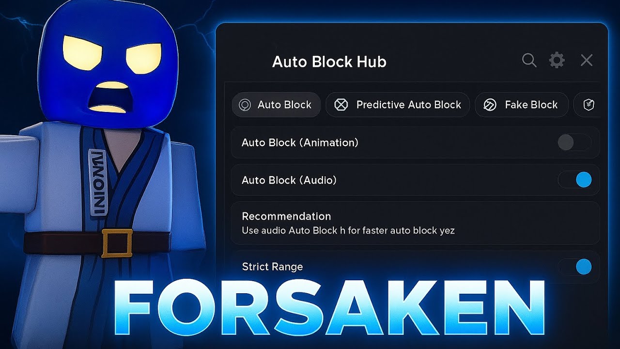 🔥 NEW Auto Block Hub Script for Forsaken | Overpowered Roblox Combat ...