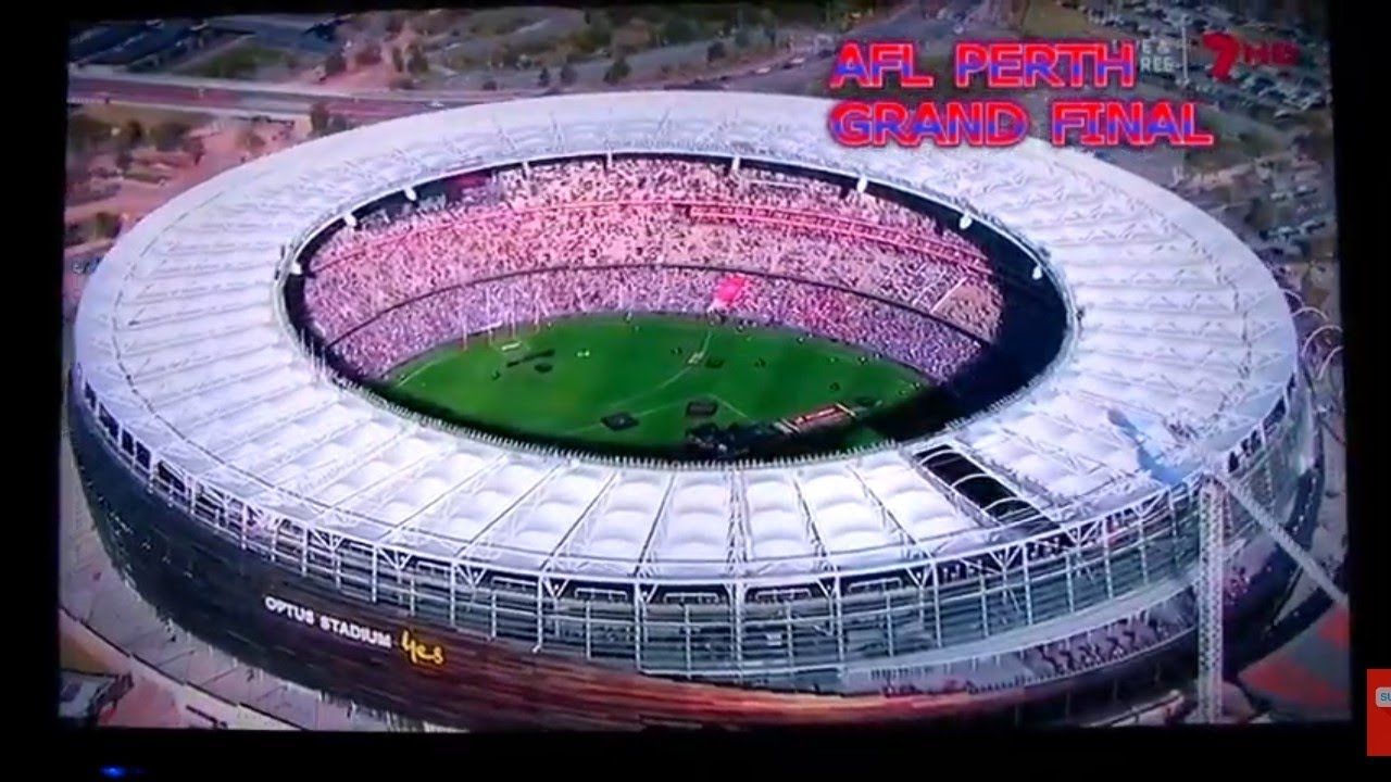 🇦🇺 Perth WA AFL 2021 Optus Stadium Melbourne vs Western Bulldogs GRAND ...