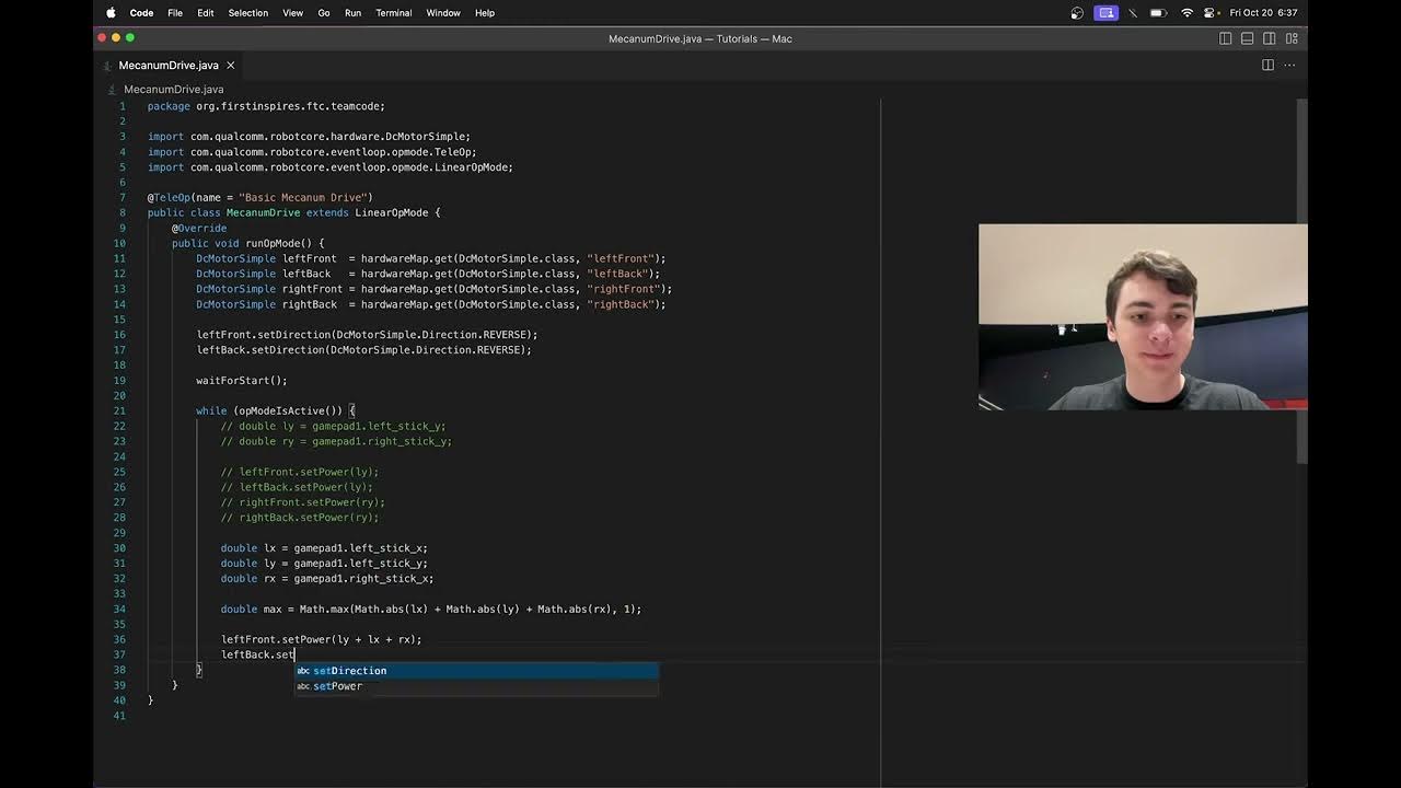 FTC Programming 7 of n: Mecanum Drive - YouTube