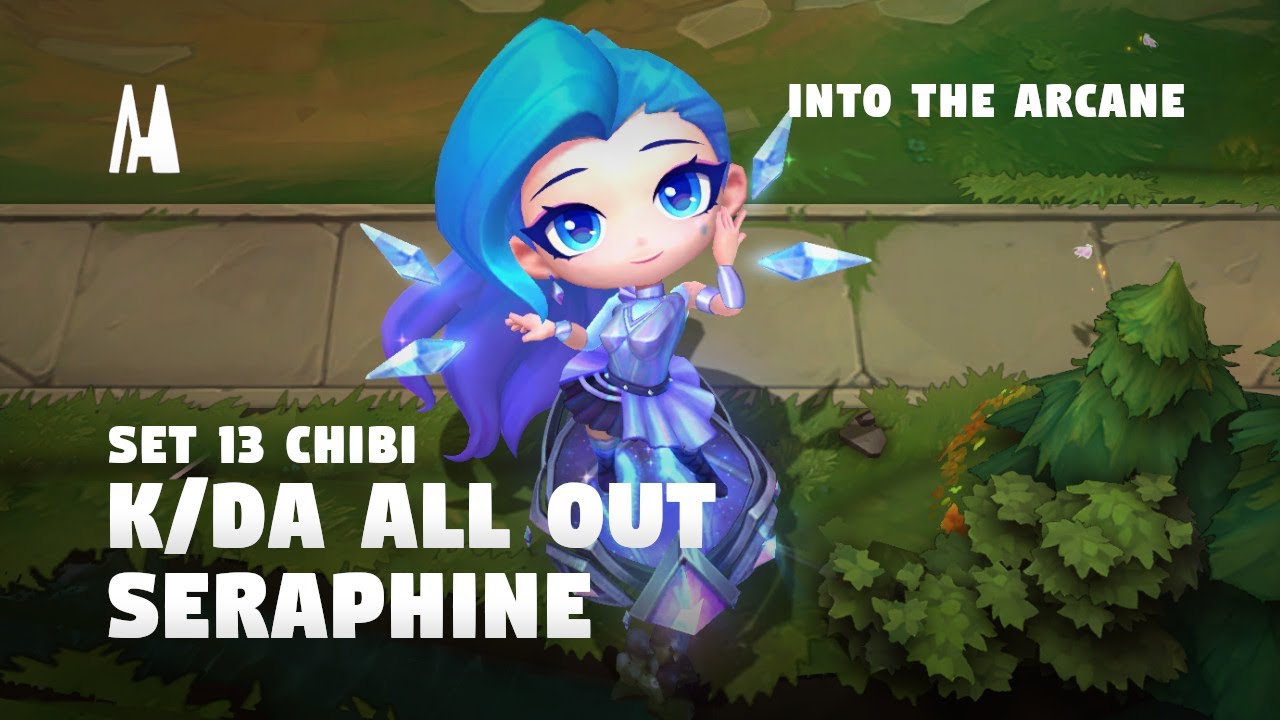 KDA ALL OUT SERAPHINE | EMOTES, FINISHER, BOOM | TFT SET 13 - YouTube