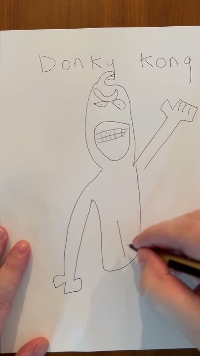 Draw donkey Kong #donkeykong - YouTube
