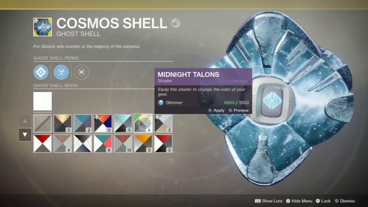 Destiny 2| Curse Osiris| Beautiful NEW Exotic Ghost COSMOS SHELL - YouTube
