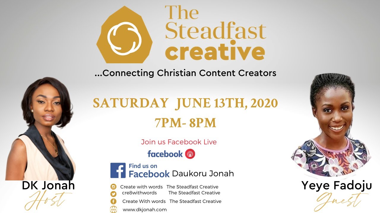 The Steadfast Creative : Episode 2 : Yeye Fadoju / Life faith and financial Discipline - YouTube