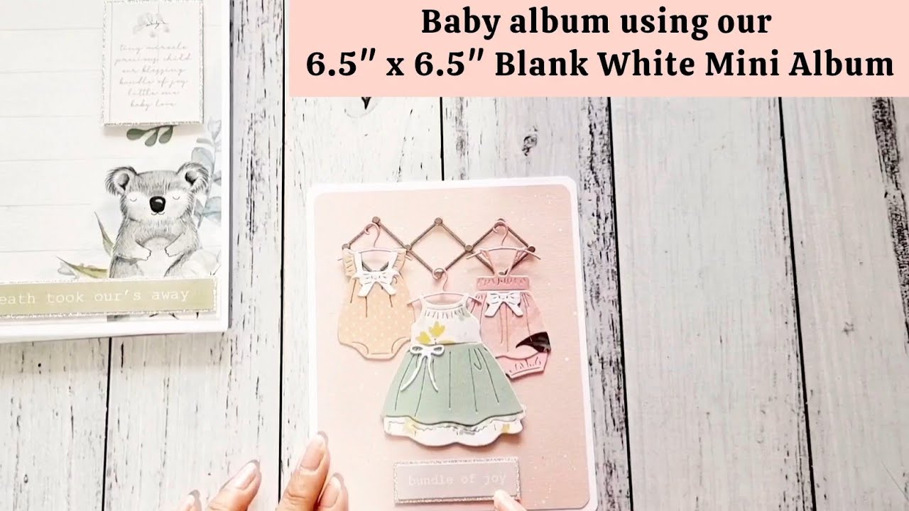 Design your own Baby Album using our 6.5" x 6.5" Blank Mini Albums ...