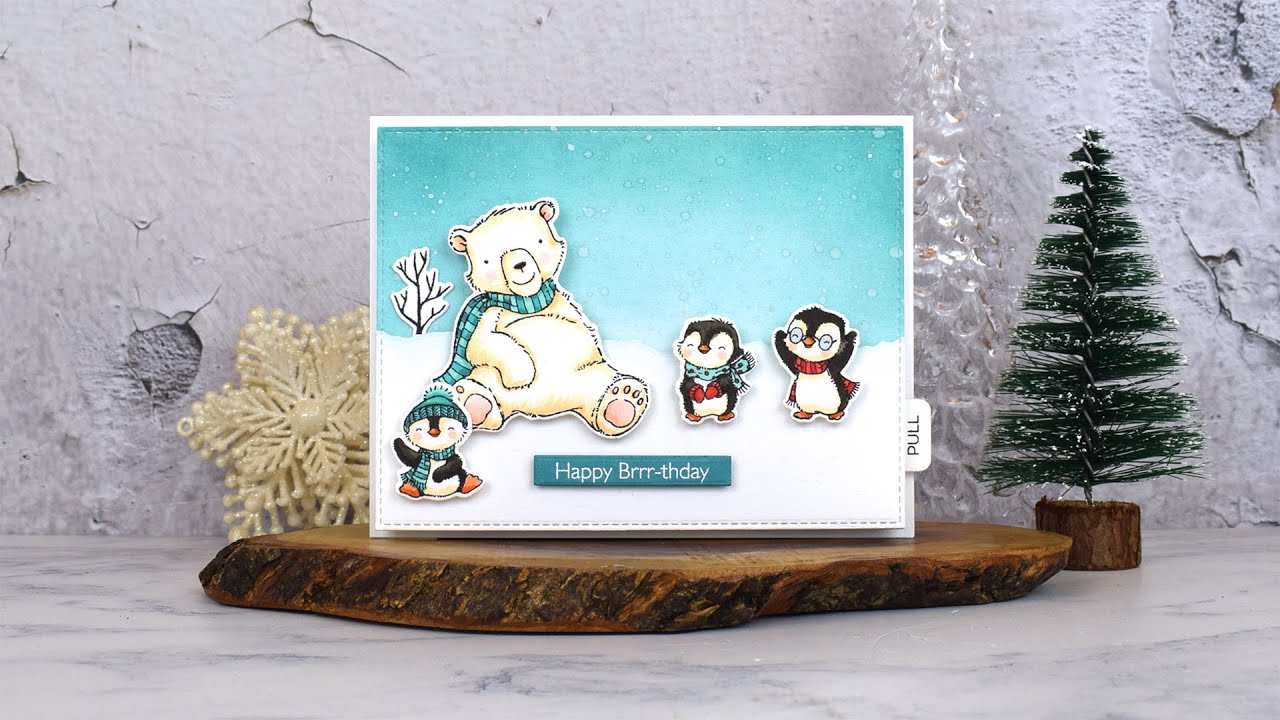 Clip of interactive polar bear card - YouTube