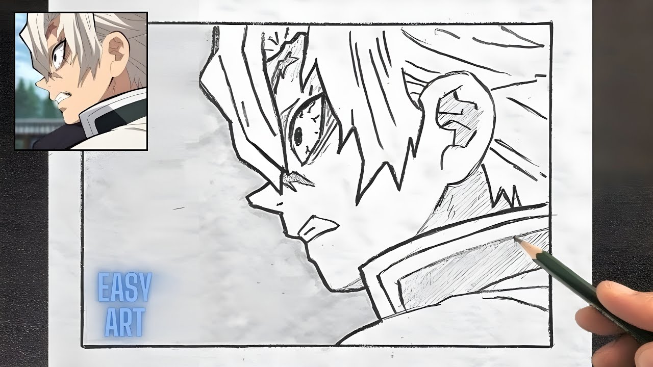 How To Draw SANAMI WIND (DEMON SLAYER) Step by Step || EASY Anime ...
