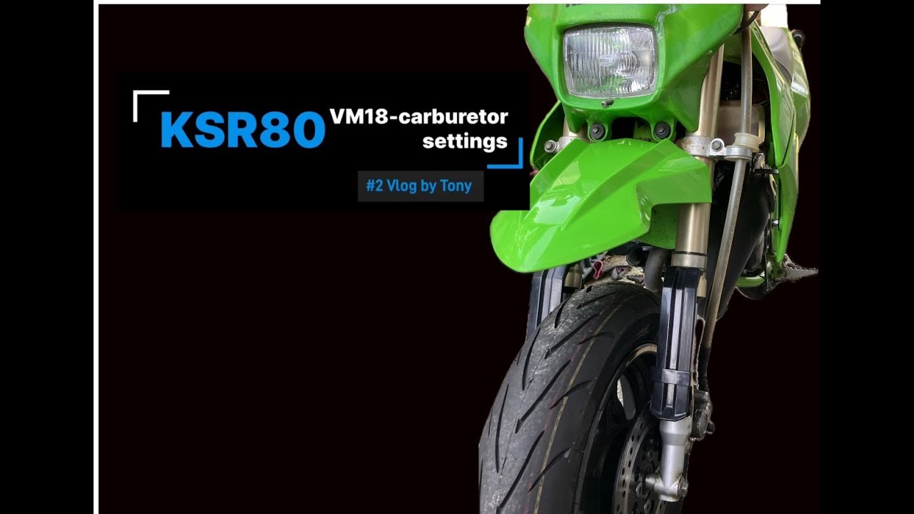 KSR80-Vlog-2【VM18キャブレターセッティング＆走行テスト】#KSR80 #モトブログ - YouTube