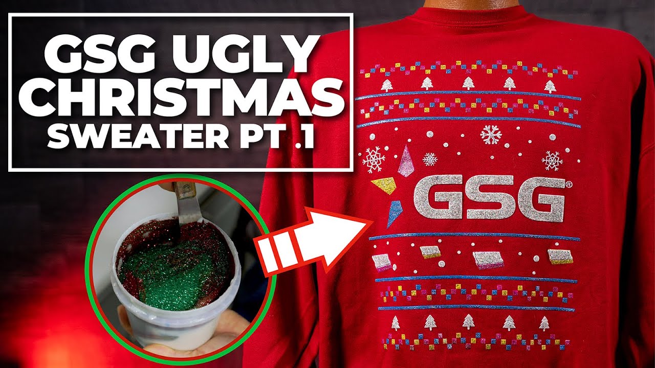 Screen Printing A Christmas Sweater Tutorial | Part 1 of 3 - YouTube