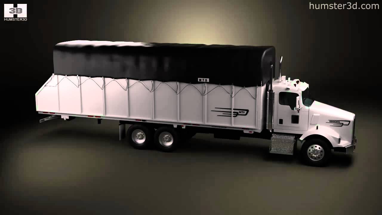 Kenworth T800 Cotton Truck 2016 3D model by 3DModels.org - YouTube