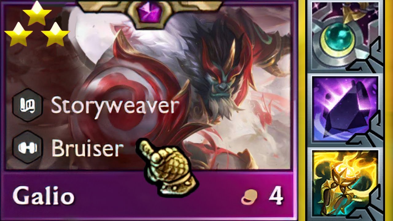 How Strong is Full Support Items Galio ⭐⭐⭐ ft. 7 Storyweaver? | TFT Set ...