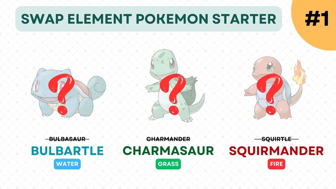 Another UNIVERSE Pokemon - Elemen Swap Pokemon Starter part1 - YouTube