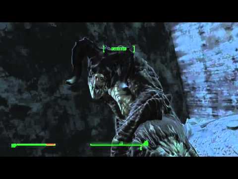 Friendly Deathclaw @ Old Gullet Sinkhole (Fallout 4) - YouTube