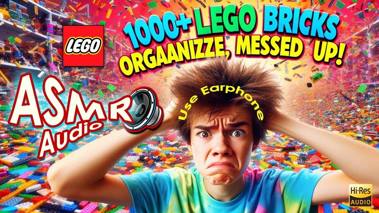 1000 + LEGO bricks Organize | Satisfying LEGO ASMR | Relaxing 3D Audio ...