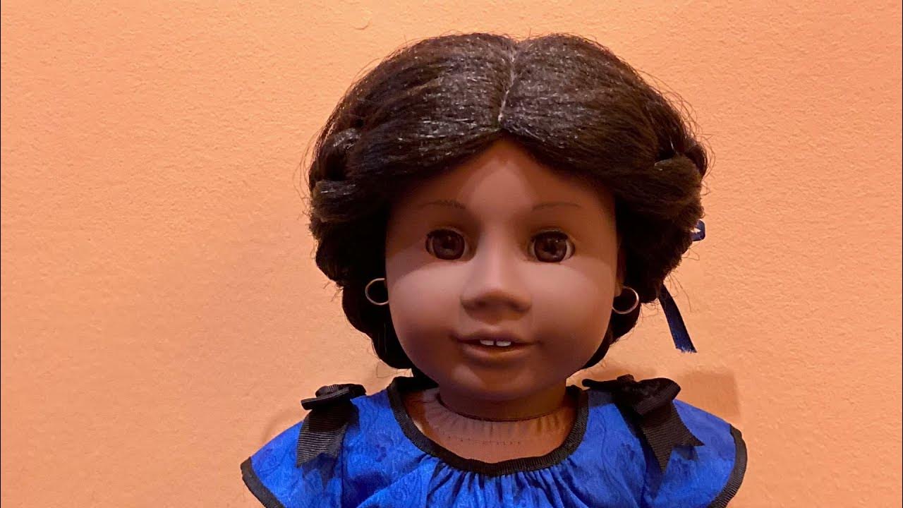 How I do Addy’s Beforever hairstyle American Girl doll - YouTube
