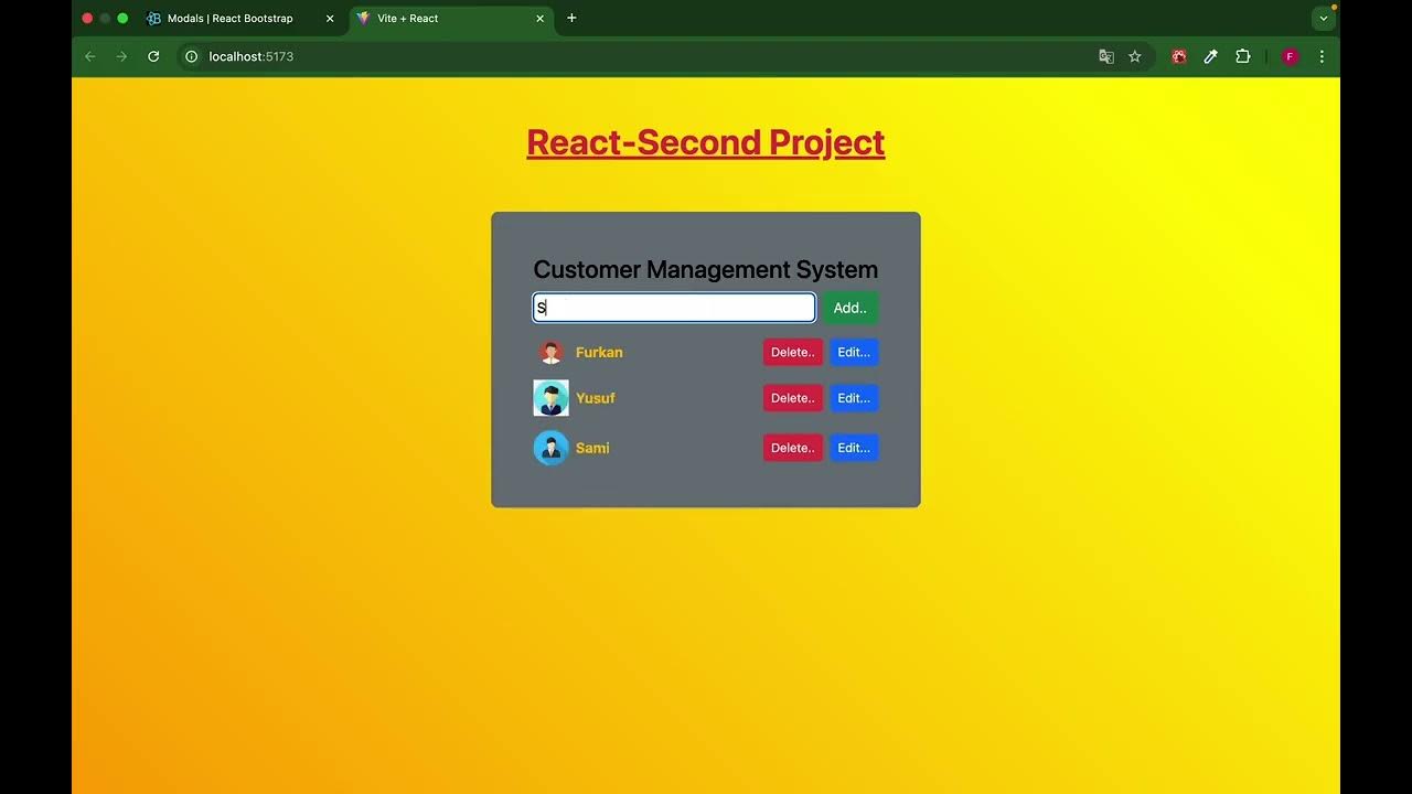 React Bootcamp Proje-2 - YouTube