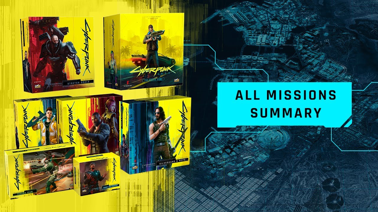 Cyberpunk 2077 – The Board Game Missions Summary - YouTube