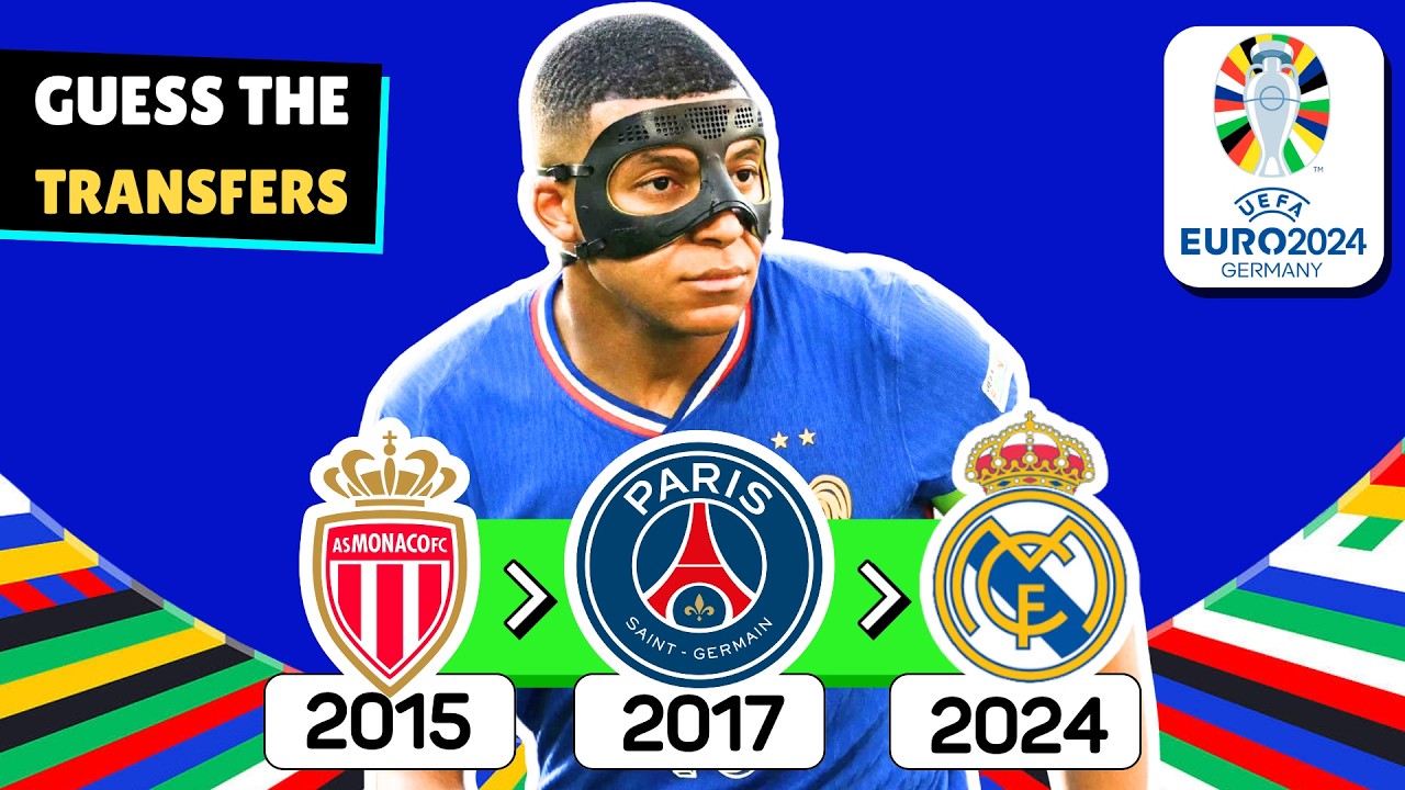 GUESS THE PLAYER BY THEIR TRANSFERS - UEFA EURO 2024 | QUIZ FOOTBALL ...