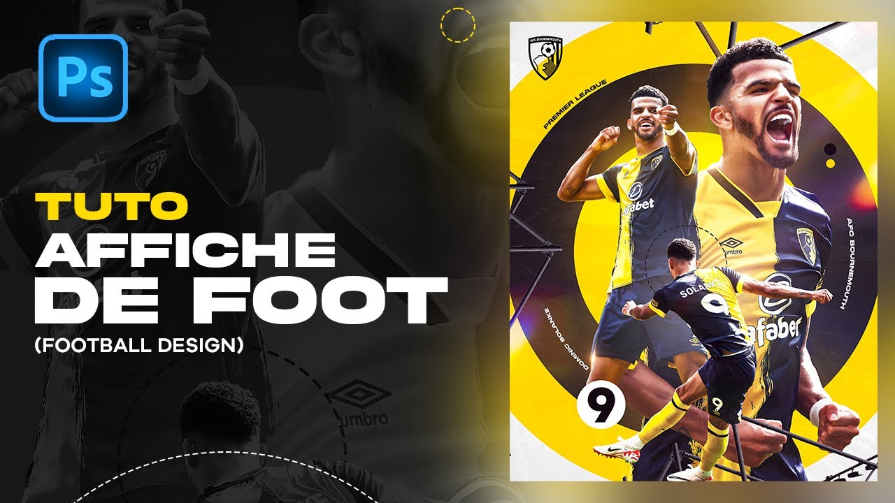 Tuto : Affiche de foot / Football design (Photoshop) - YouTube