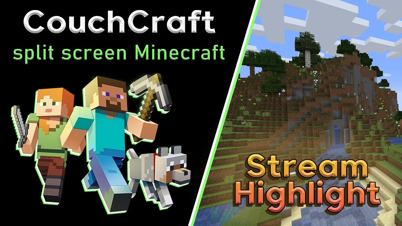 Split screen Minecraft is an awesome experience! | Stream Highlight (9 ...