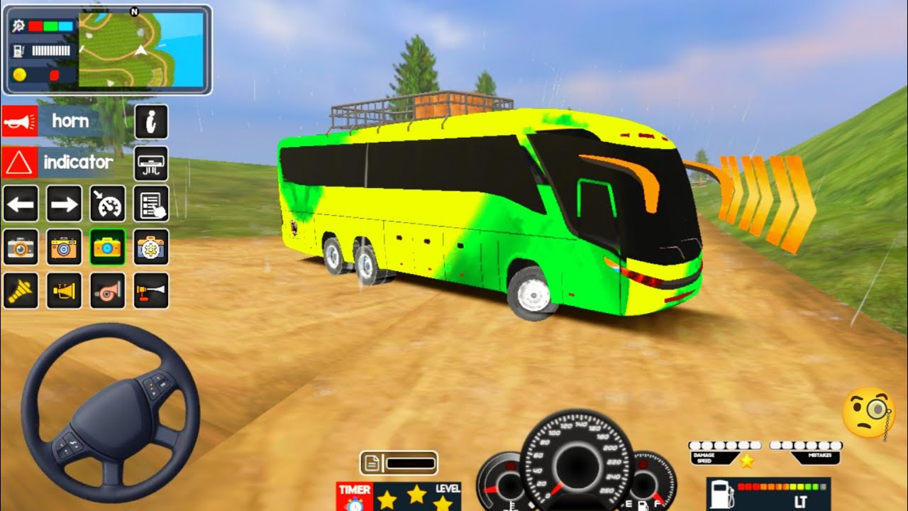 Coach Bus SIMULATOR Indian 🇮🇳 Off Road Driving Bus Game Simulator 2026 ...
