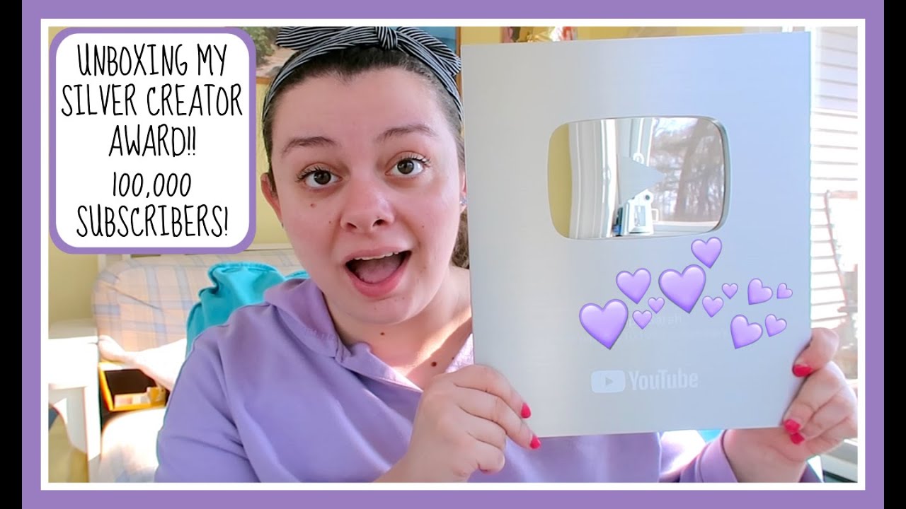 UNBOXING MY SILVER CREATOR AWARD!!(100,000 Subscribers) - YouTube
