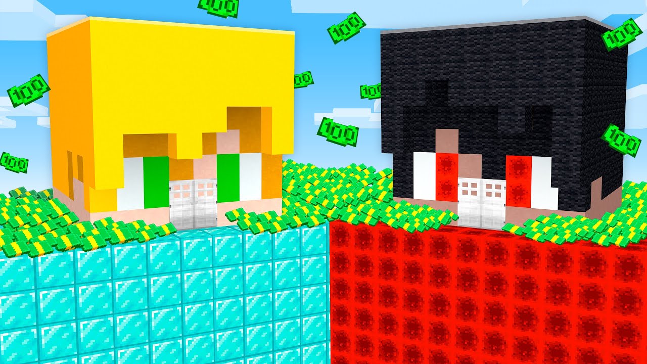 Batalha de CASA MILIONARIA do KASS e KR no Minecraft! - YouTube