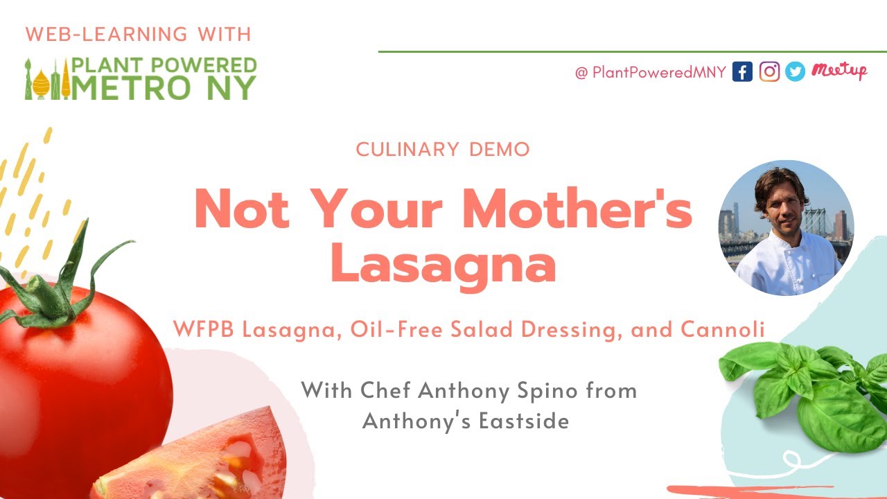 Not Your Mother’s Lasagna with Chef Anthony Spino - April 1, 2020 - YouTube
