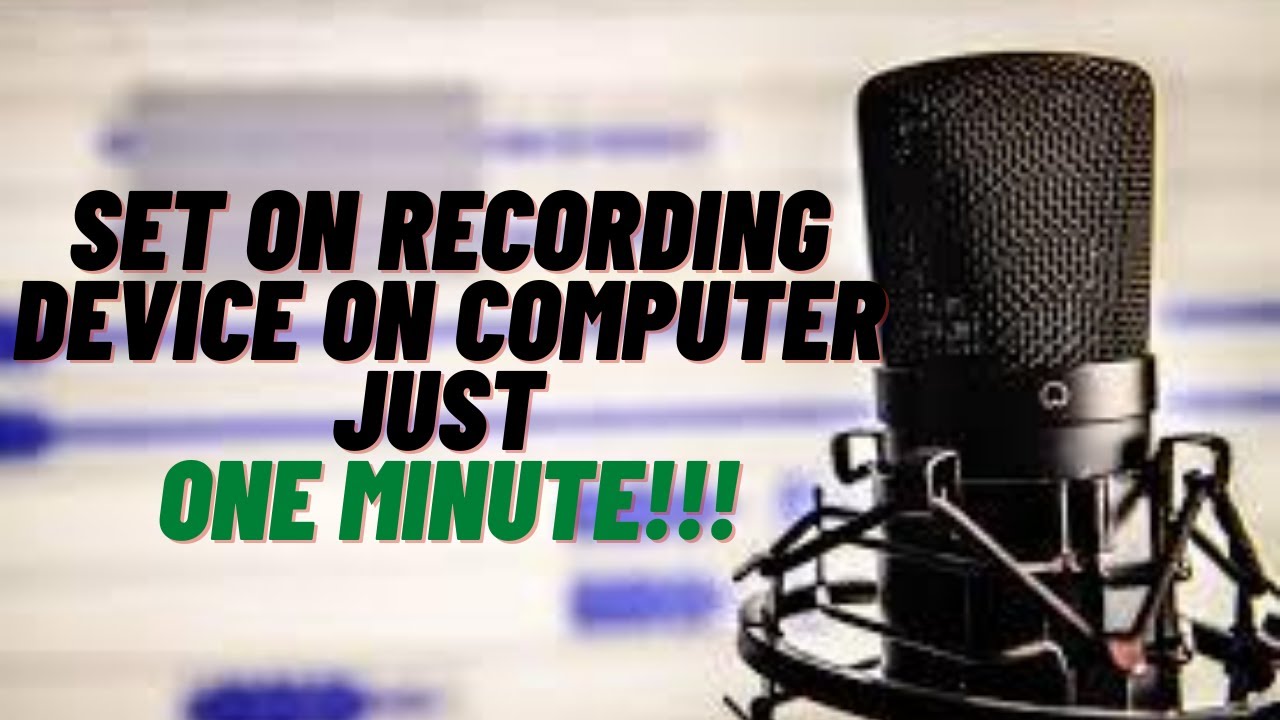 Set up your Recording Device on Computer just one minute । set on voya ...