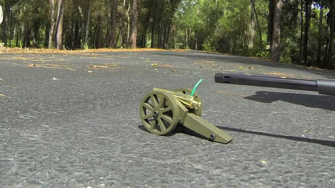 Firing Mini Cannons! - YouTube