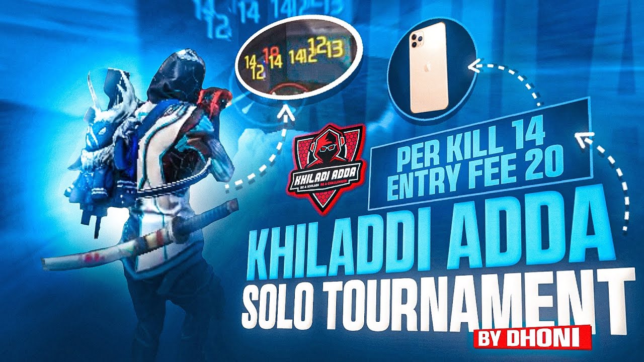 Easy Win 1000₹ 🤑 For Playing Solo Tournament 🏆| Khiladi Adda App ...