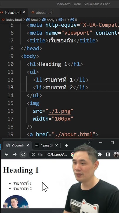 Html ตอนที่ 9 เรียนเขียนเว็บพื้นฐานด้วย Html Css Javascript โดย อพี่หมีไลฟ์โค้ด Youtube