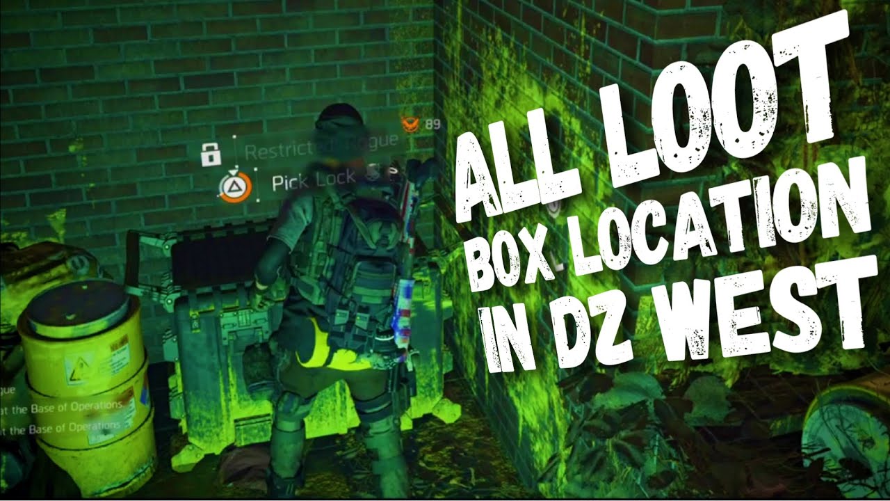 The Division 2 All Loot Box Location in DZ West! - YouTube