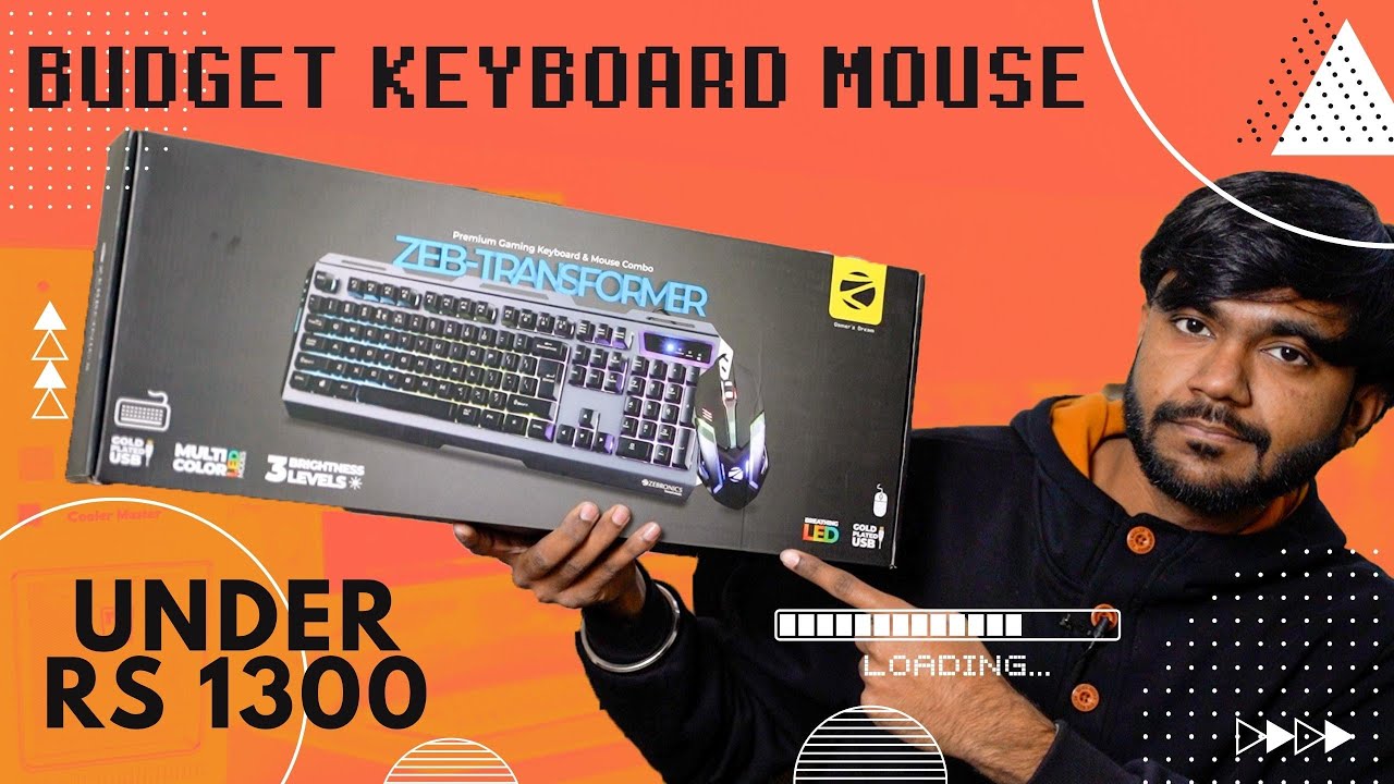 Zebronics Zeb-Transformer Gaming Keyboard and Mouse Combo - Unboxing ...