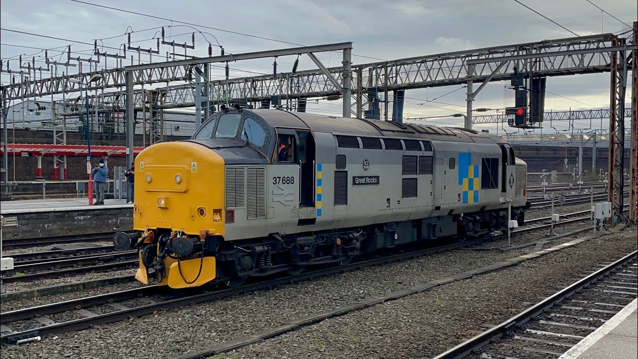Rail Ops 37800, TFW 67017 + MK4 coach rake, DB / Royal Mail 325’s & LSL ...