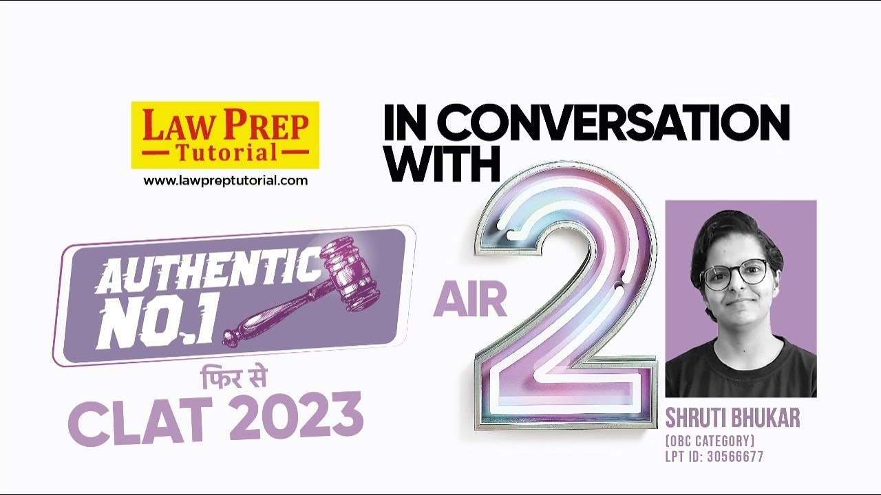 In Conversation with AIR 2 of CLAT 2023 | CLAT 2023 Topper | CLAT 2023 ...