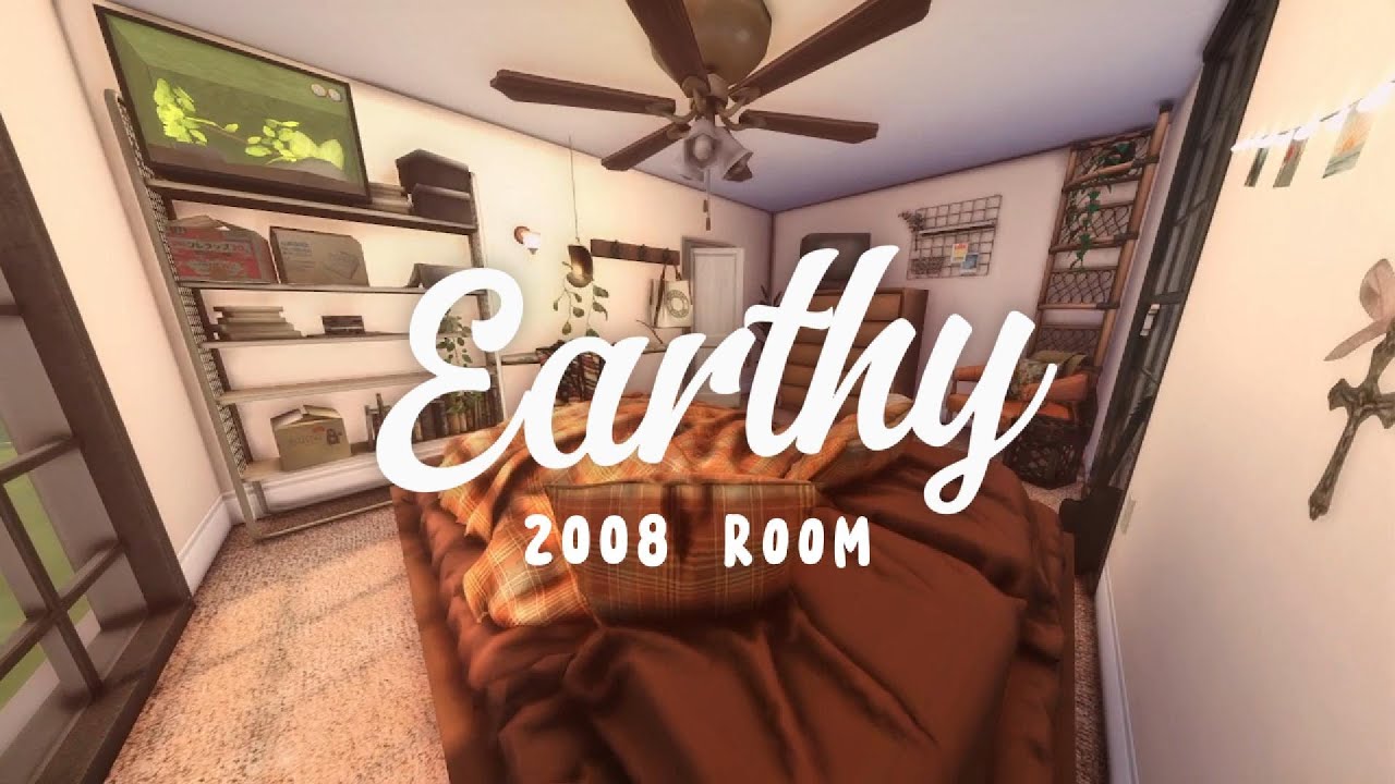 Earthy 2008 Room simple aesthetic // Speedbuild - YouTube