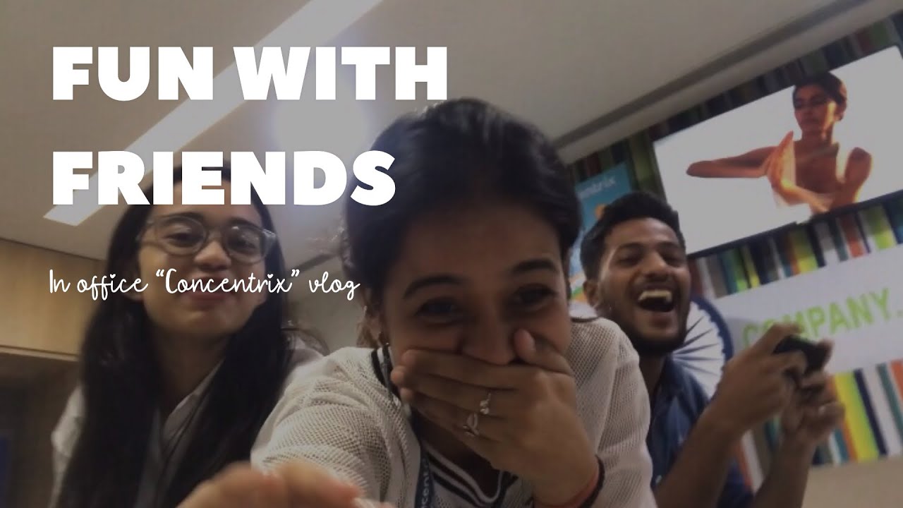 Fun with friends in office “Concentrix” 😅 vlog - YouTube