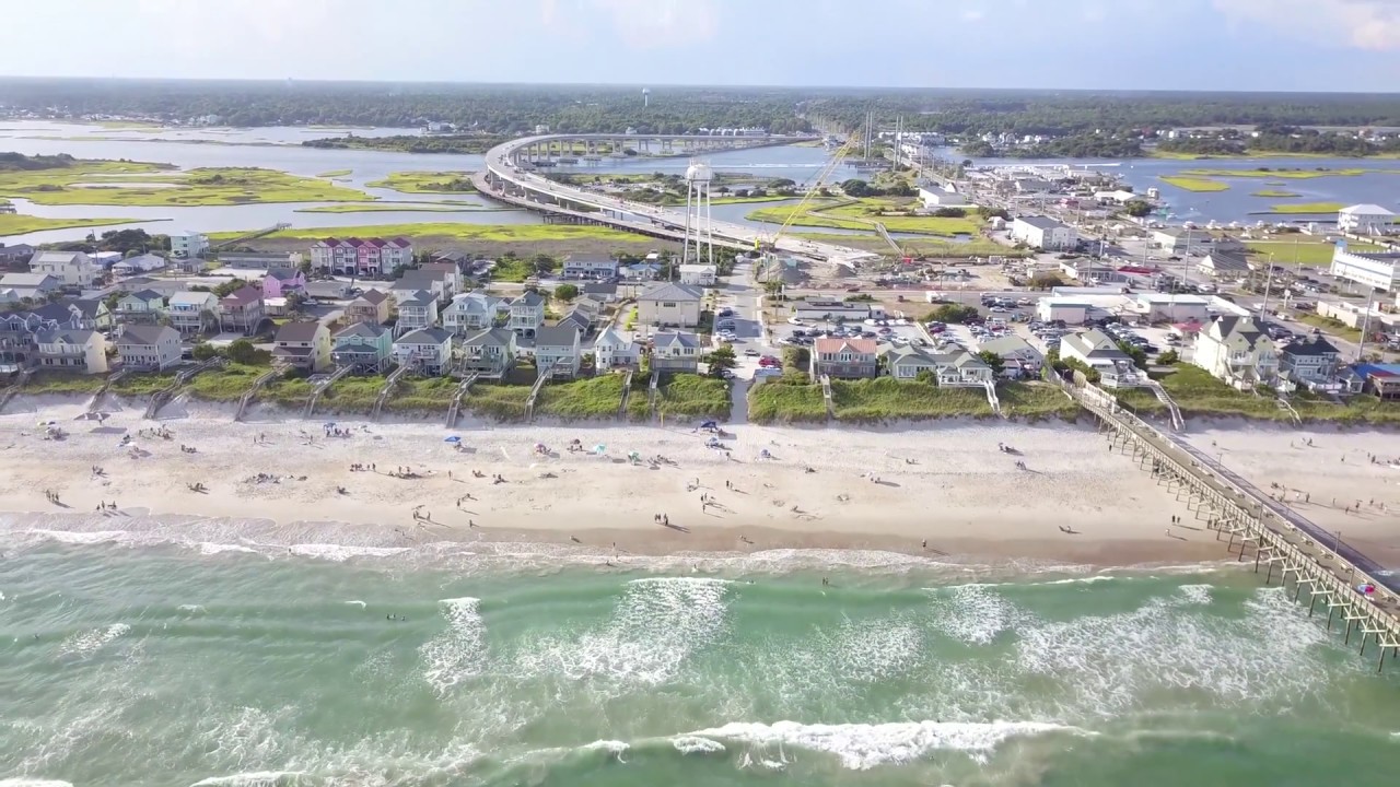 North Carolina Outer Banks Emerald Isle And Surf City Beach Youtube