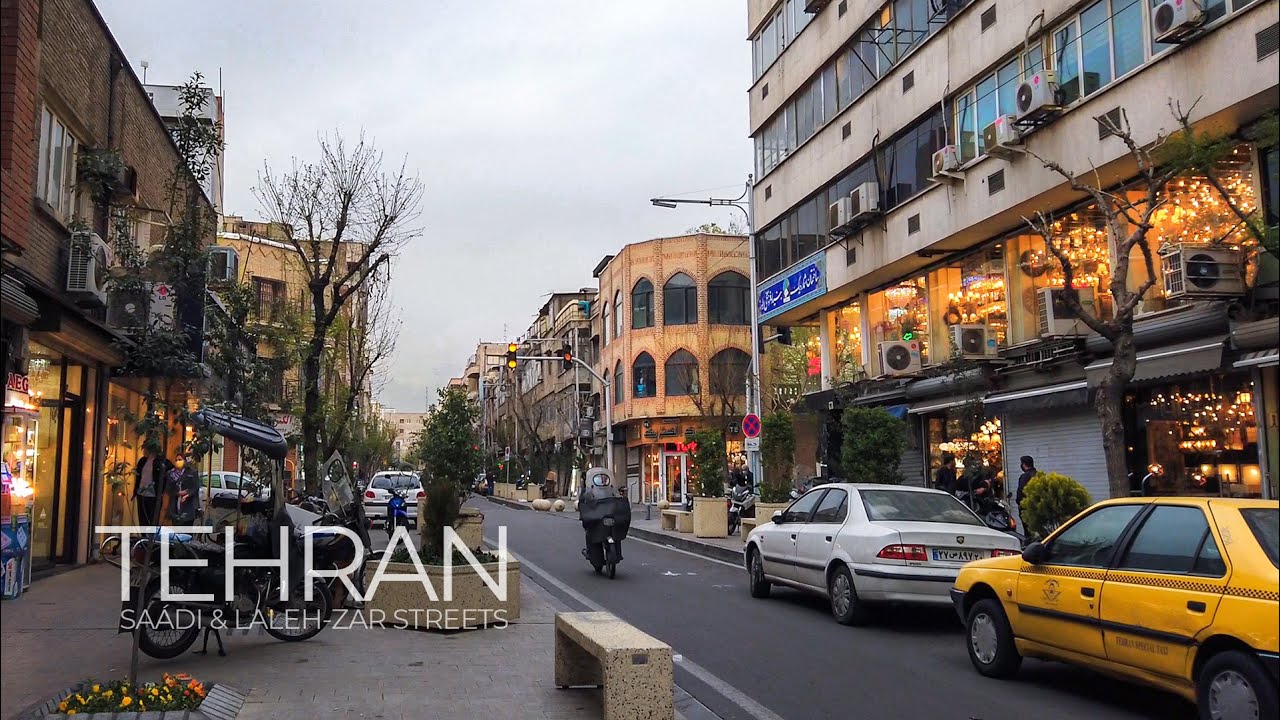 TEHRAN 2021 - Walking on Saádi & Laleh Zar Streets / تهران خیابان سعدی ...
