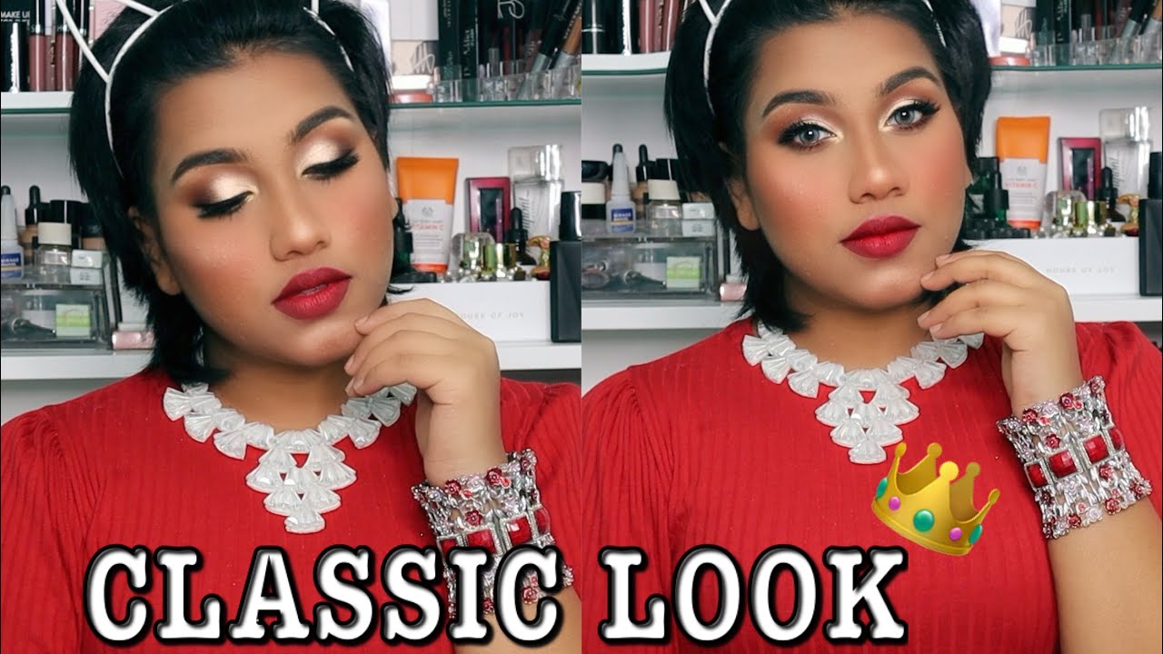 CLASSIC RED SHAM-PAIN GOLD LOOK..!! - YouTube