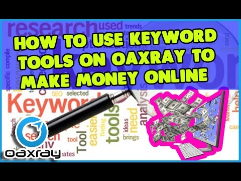 How to Use Keyword Tools on OAXRAY Amazon FBA tool - YouTube