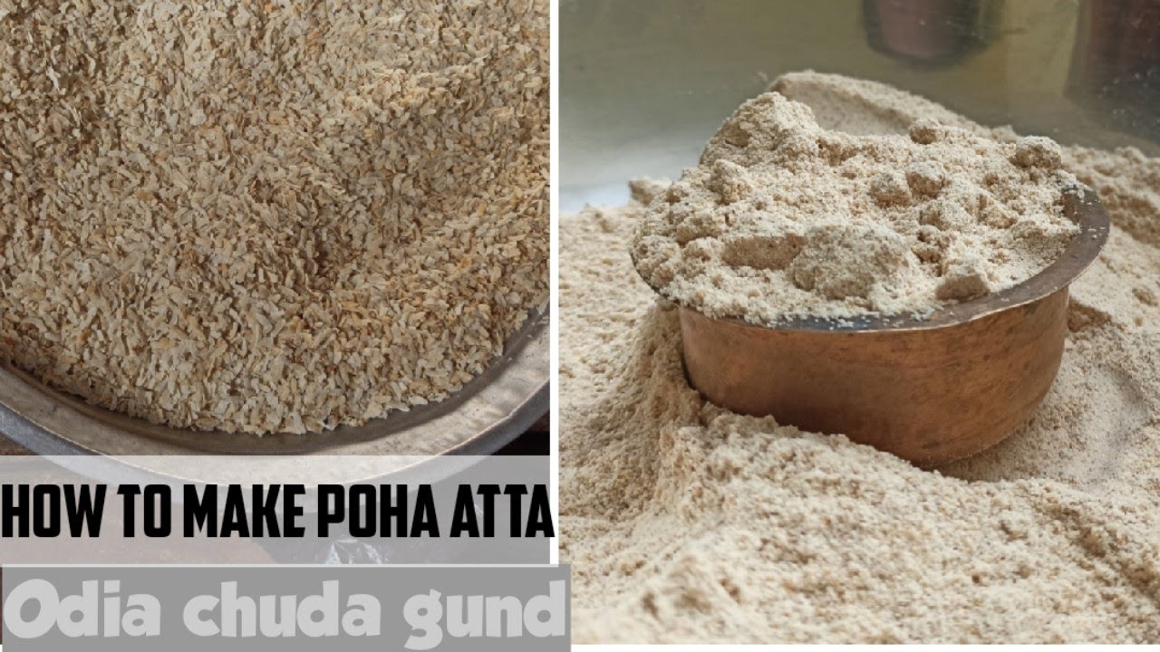 How to Make Poha Powder for WEIGHT LOSS| Chuda Gund Odia Recipe ...