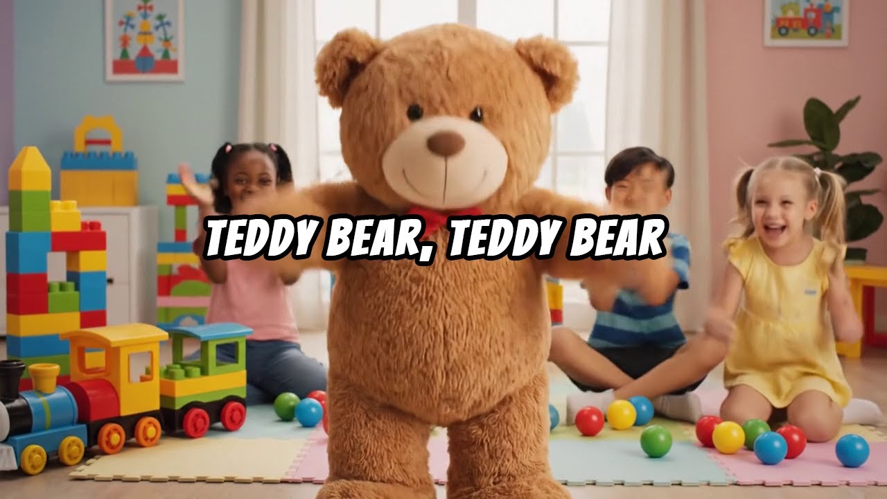 Teddy Bear, Teddy Bear | Classic Nursery Rhyme Song for Kids with ...