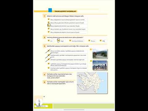 7-ci sinif coğrafiya|Bölmə 6.1 və 6.2 Ümumiləşdirici tapşırıqlar|Sahil Sahibov