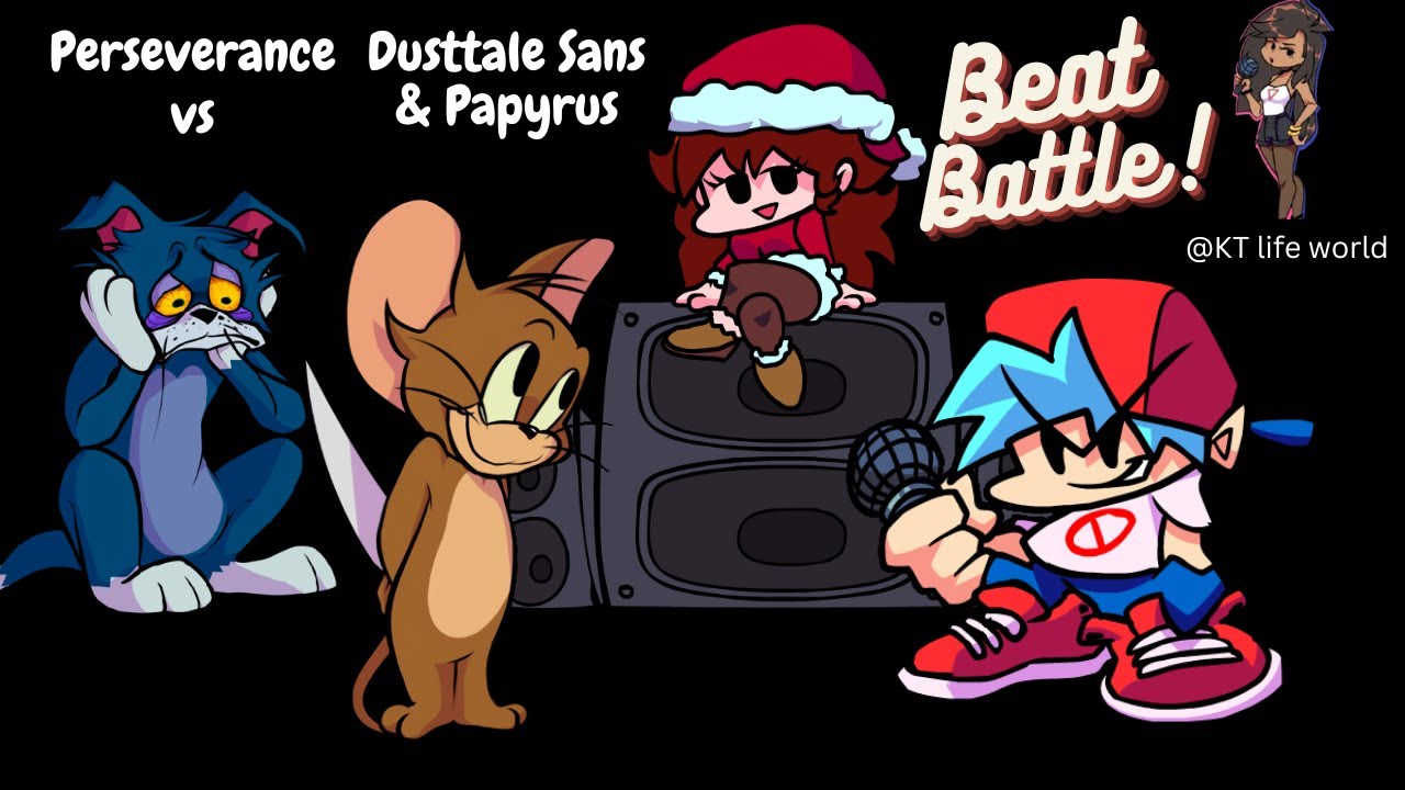 Beat Battle online vs Perseverance vs Dusttale Sans & Papyrus ...