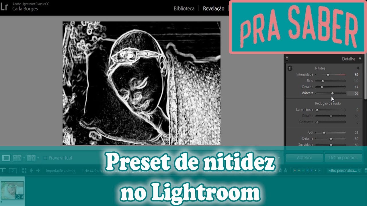 Pra Saber - Preset de nitidez no Lightroom - YouTube