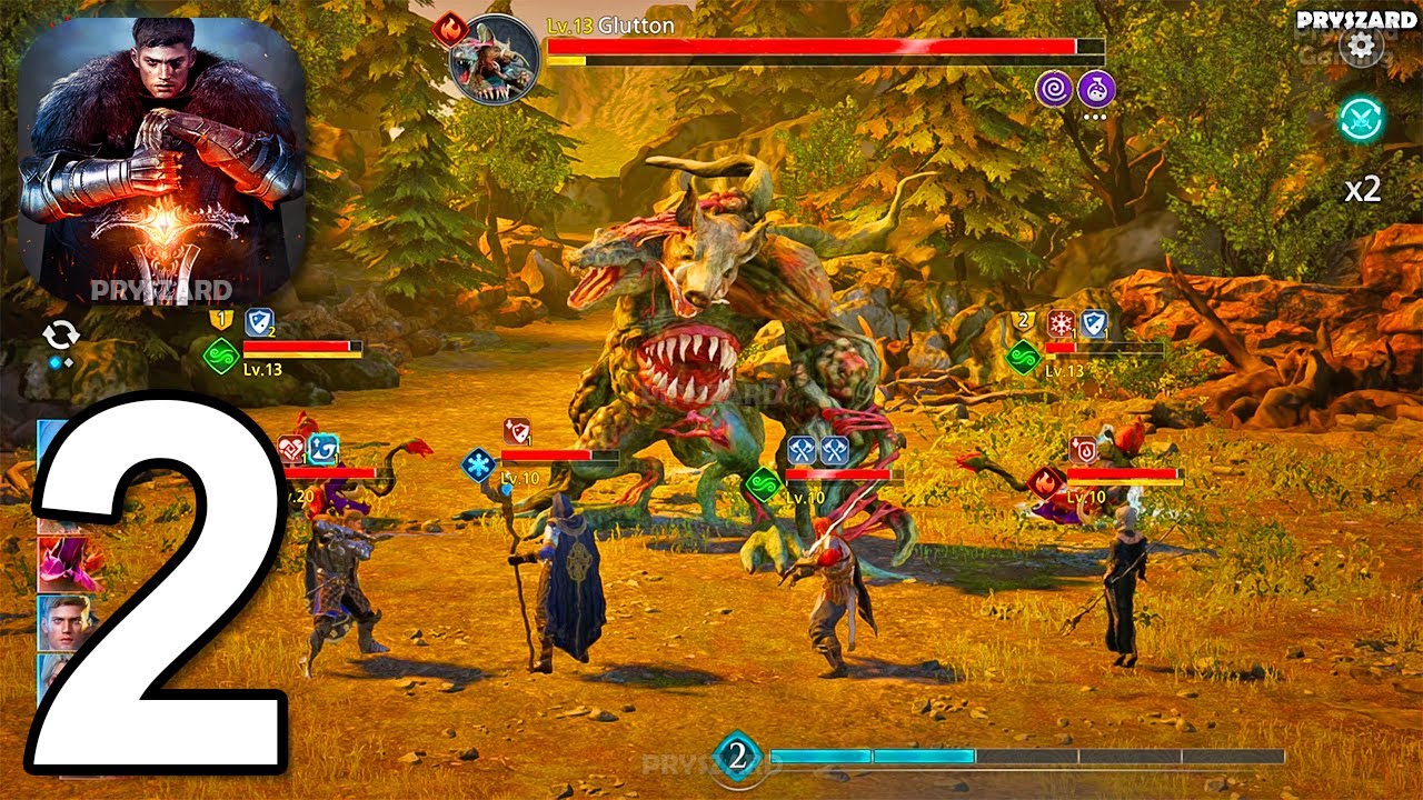 King Arthur: Legends Rise - Gameplay Walkthrough Part 2 Tutorial Chapter 3 Max Graphics (Android ...