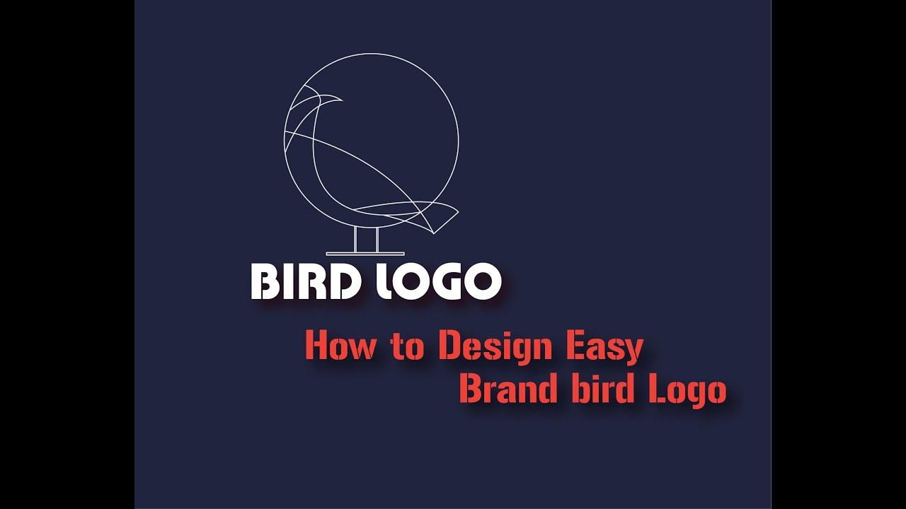 How To Design Easy Brand Logo - YouTube