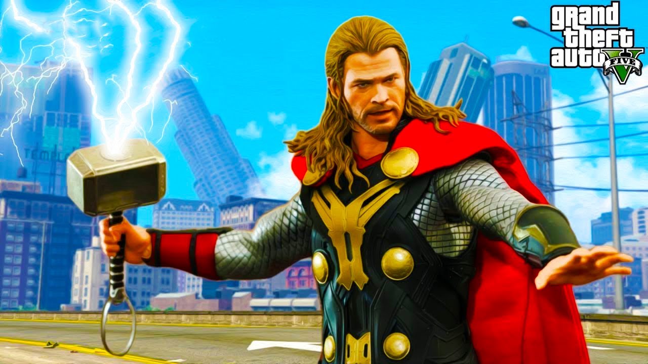 BECOMING THE THOR (UNBEATABLE) IN GTA 5 MOD - YouTube